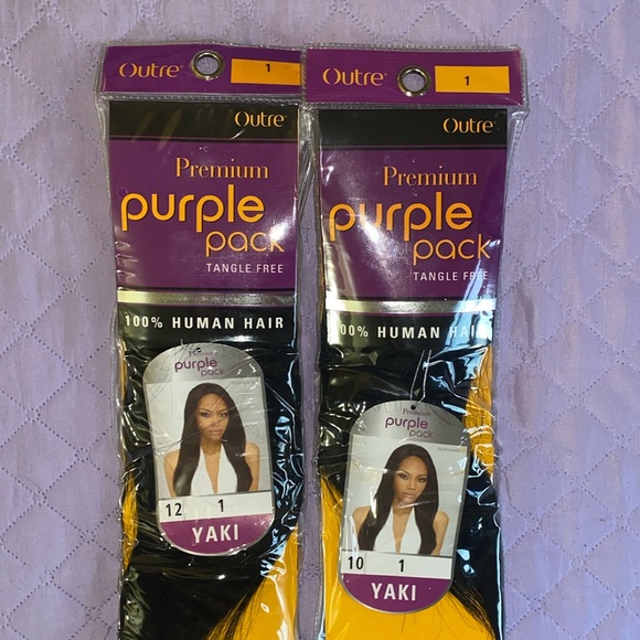 Outre | Hair | Outre Premium Purple Pack Bundle 0 Human Hair 10 And 12 ...